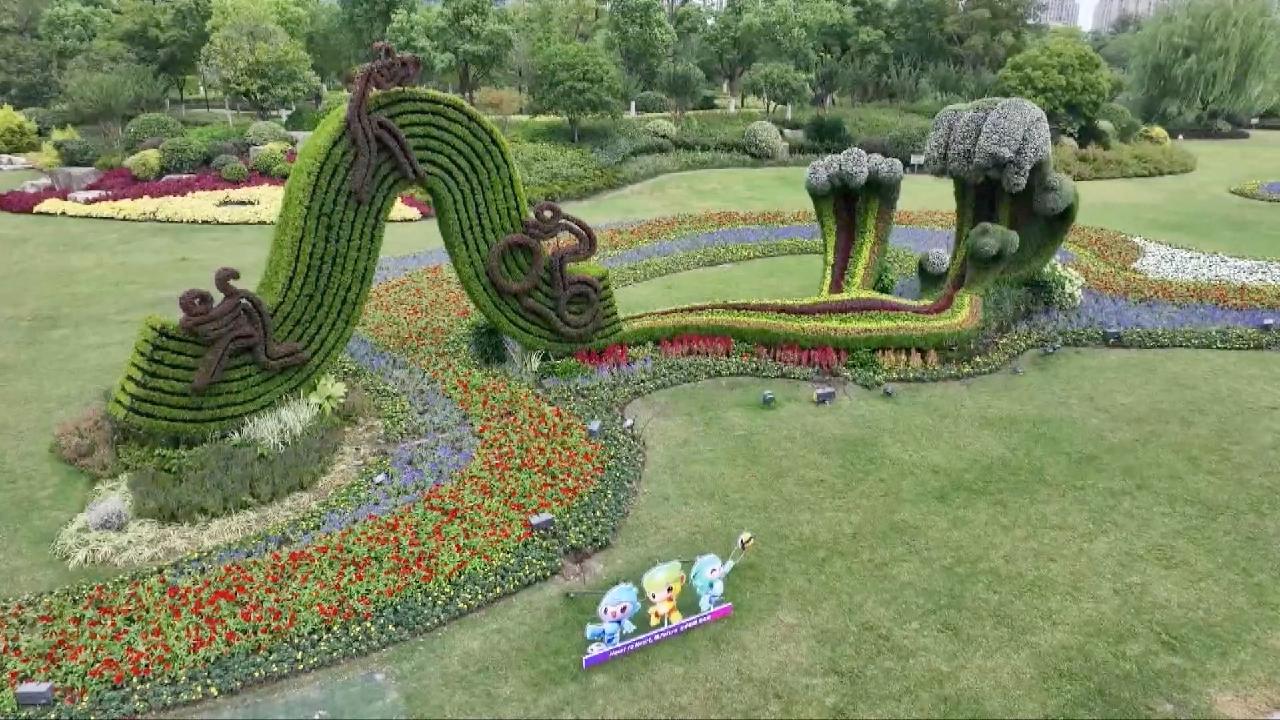 Hangzhou to welcome athletes with spectacular street-side displays - CGTN
