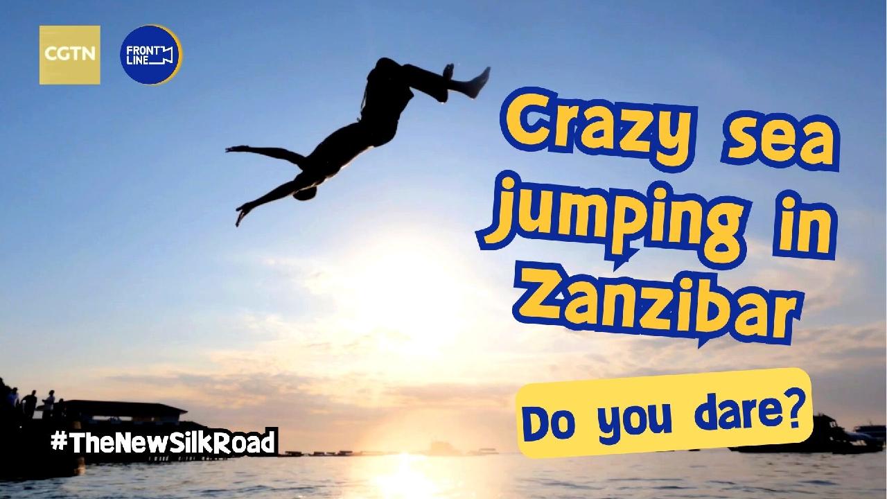 Do you dare? Crazy sea jumping in Zanzibar - CGTN