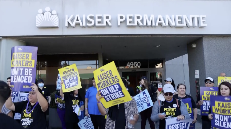 Kaiser workers in Los Angeles demand safer work environment - CGTN
