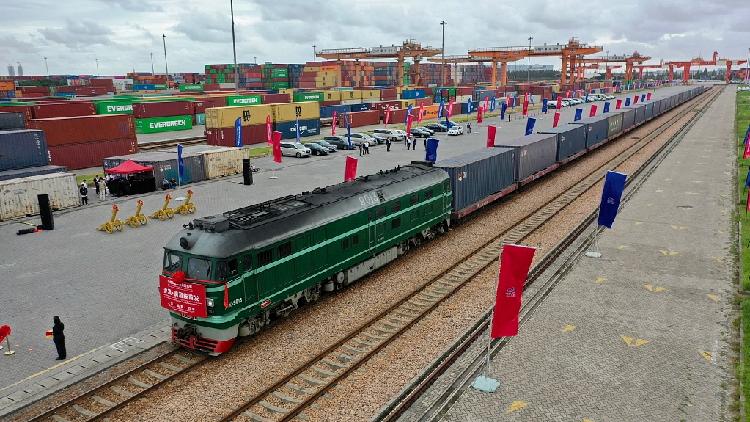 Shanghai-Kunming-Vientiane freight train service opens for business - CGTN