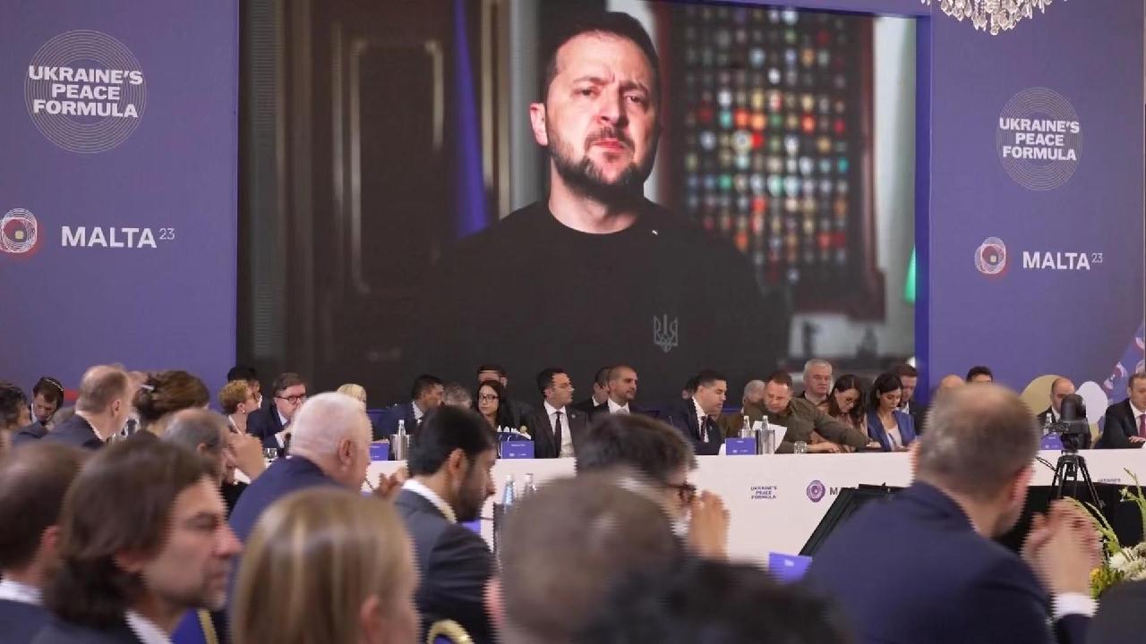 Ukraine peace plan talks underway in Malta - CGTN