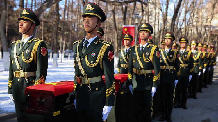 China holds burial ceremony for remains of soldiers returned from ROK ...