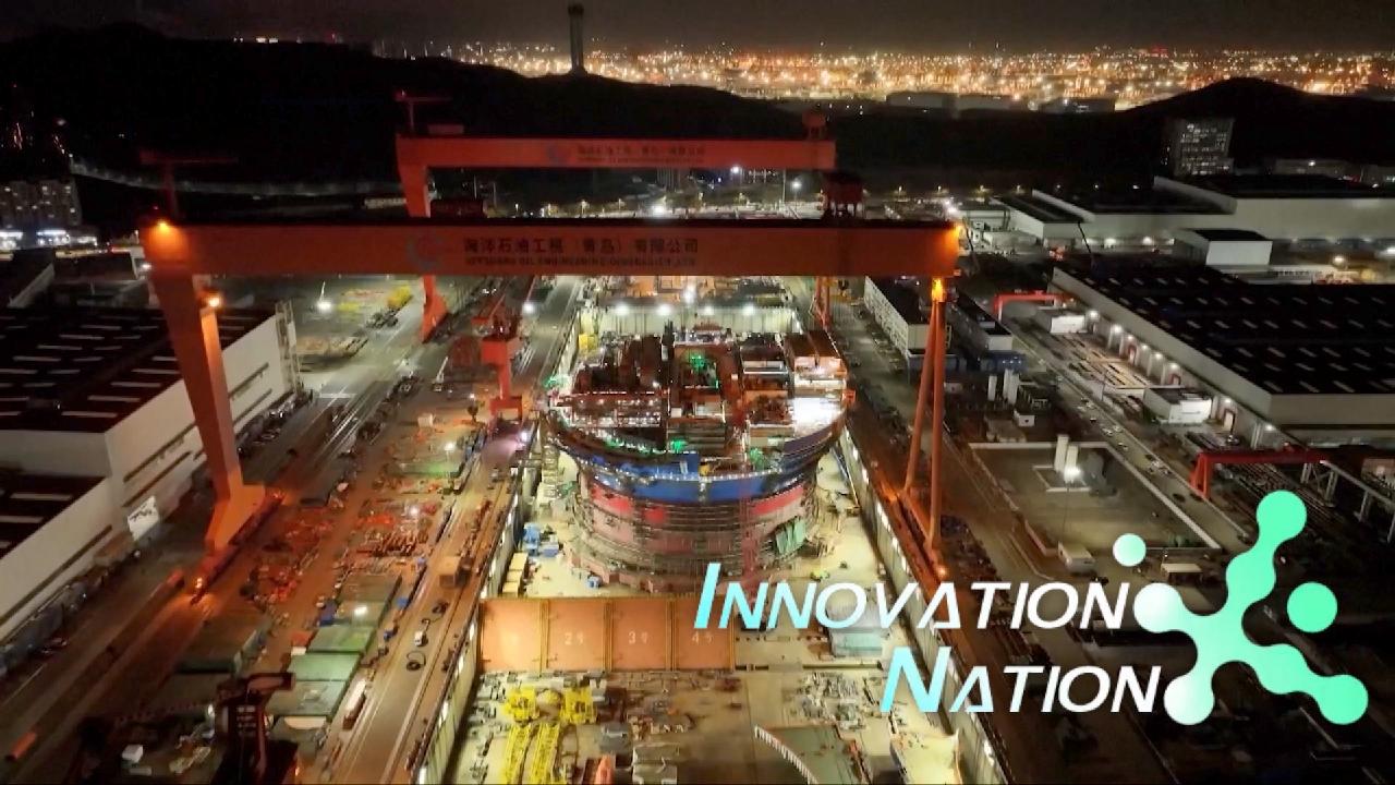 Asia's 1st cylindrical floating oil storage facility's final assembly ...