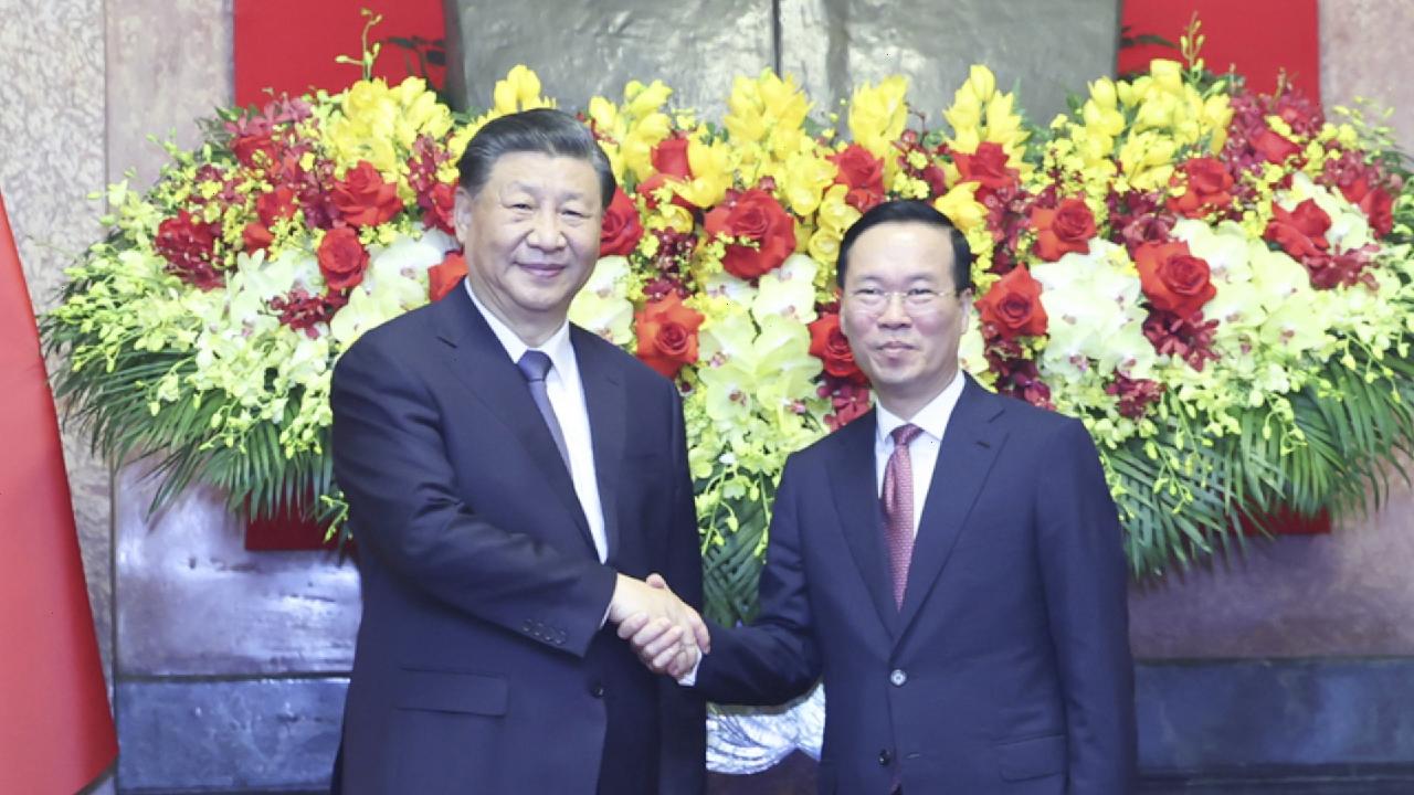 President Xi holds talks with Vietnamese president on bilateral ties - CGTN