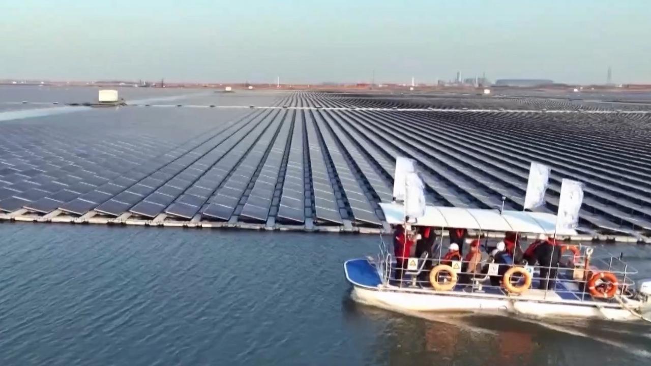 China's largest floating photovoltaic power station fully operational - CGTN
