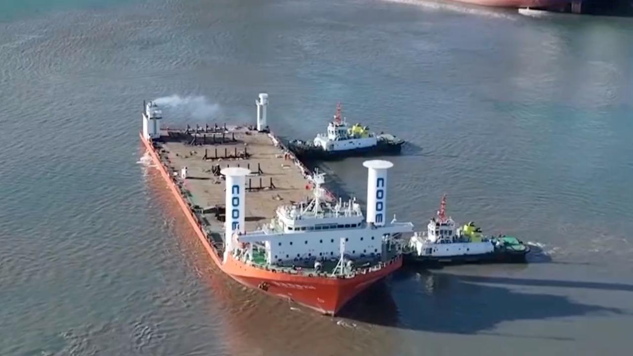 China's innovative 'Green Sail' technology advances ship propulsion - CGTN