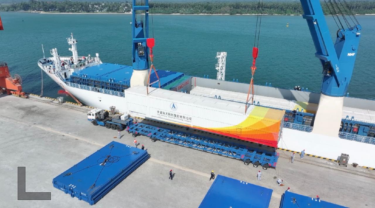 Long March 8 Y-3 carrier rocket arrives in Wenchang - CGTN