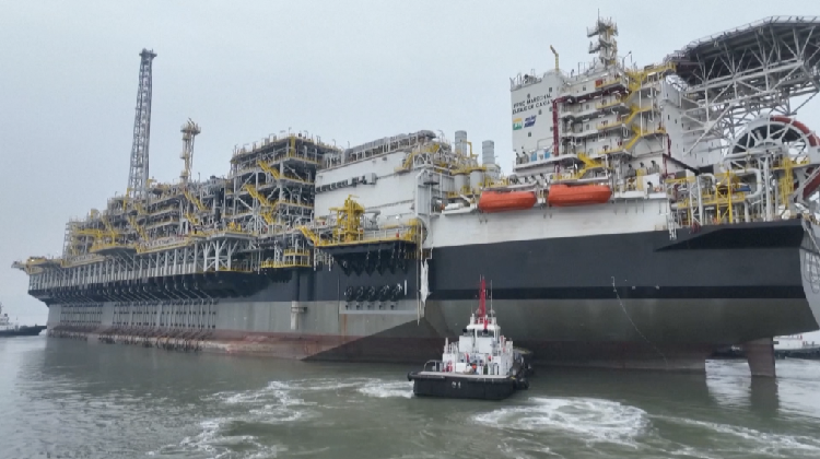 FPSO vessel departs China's Yantai for Brazil - CGTN