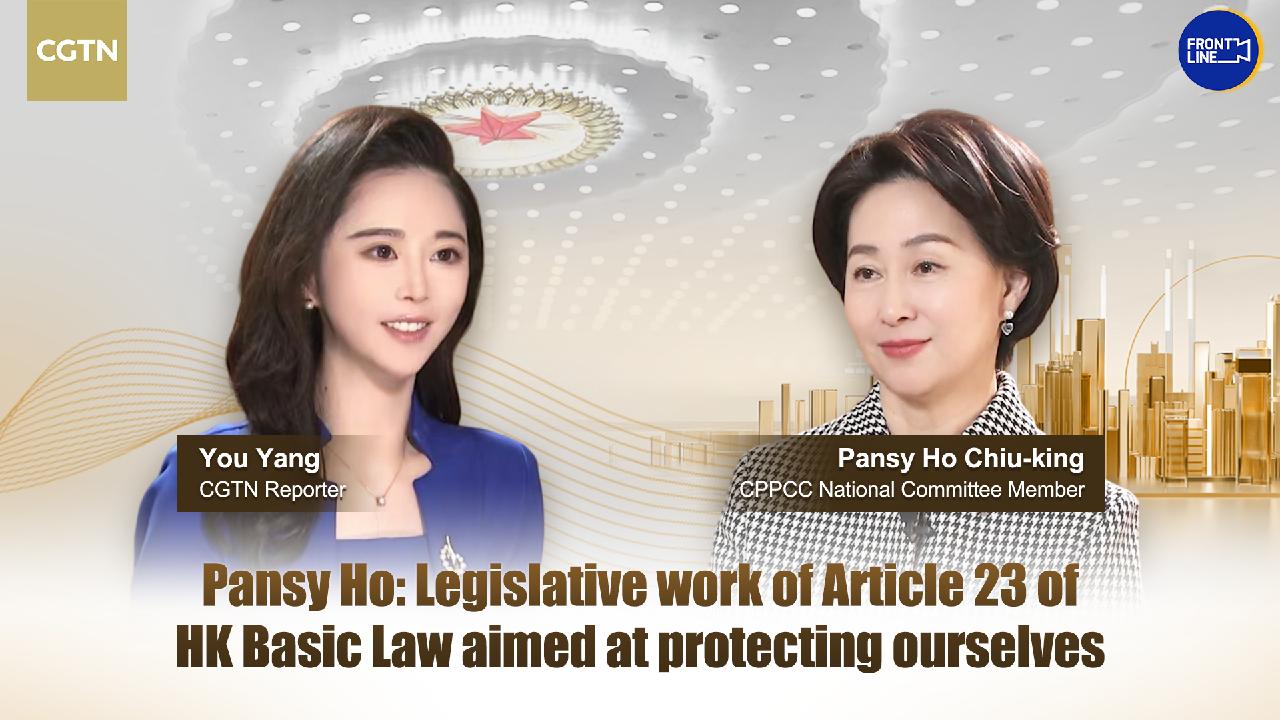 Pansy Ho: Legislative work of Article 23 aims to protect ourselves - CGTN