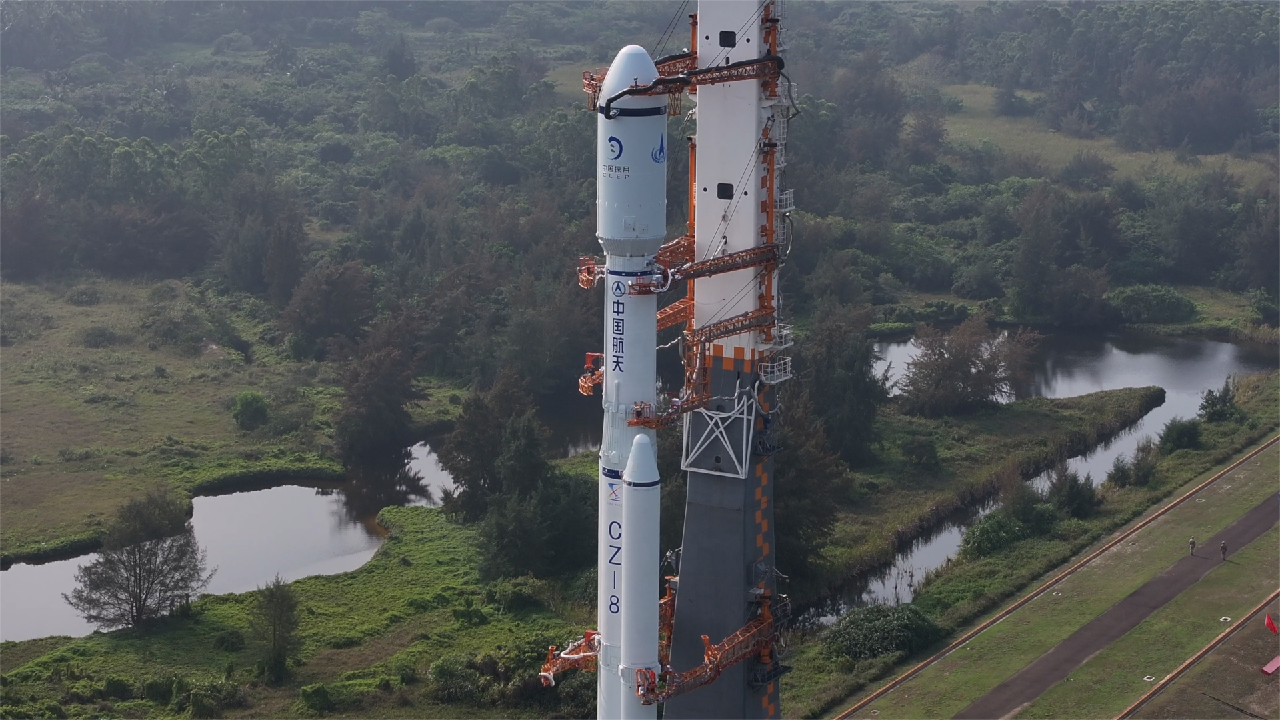 China's Queqiao-2 relay satellite transported to launchpad - CGTN