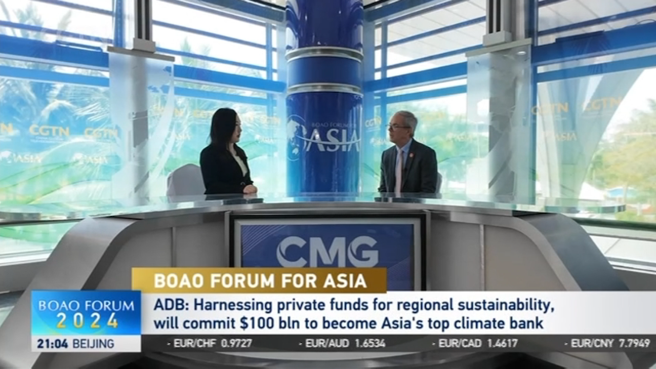 ADB VP details strategy for a sustainable, green future in Asia - CGTN