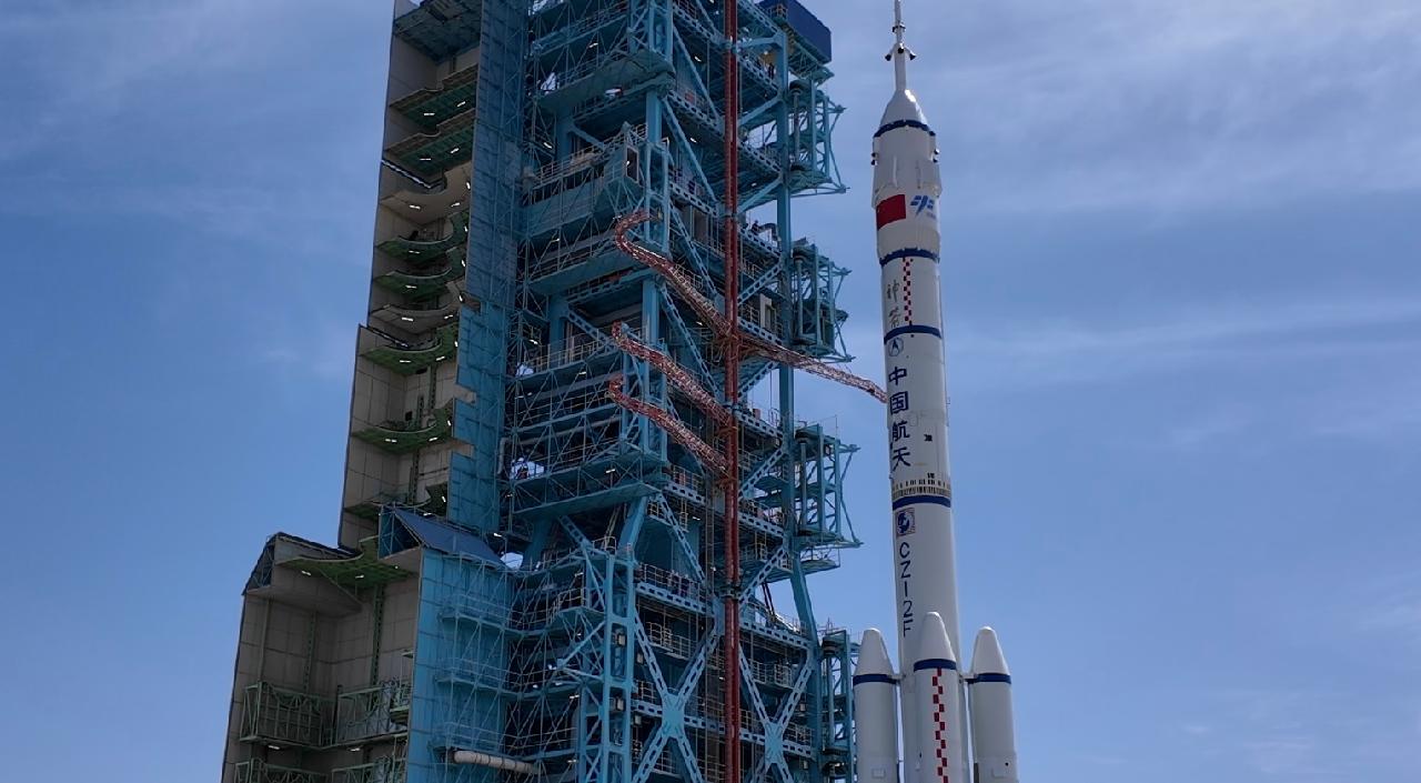Here is how a Long March-2F carrier rocket is put together - CGTN