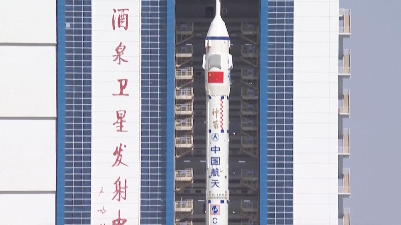Shenzhou-18 spaceship, rocket combination transferred to launch pad - CGTN