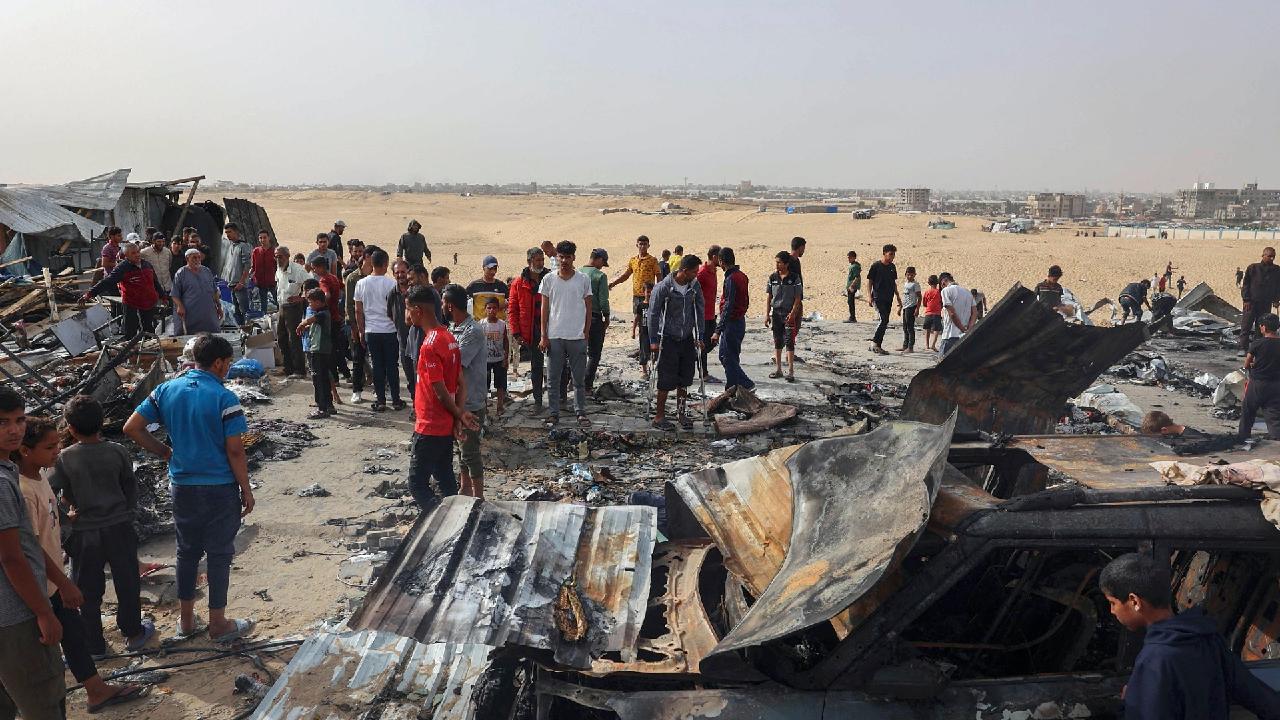 Israeli attack on Rafah camp kills 45, prompts international outcry - CGTN