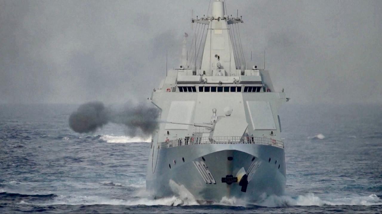 Multiple PLA destroyers carry out long-duration training - CGTN