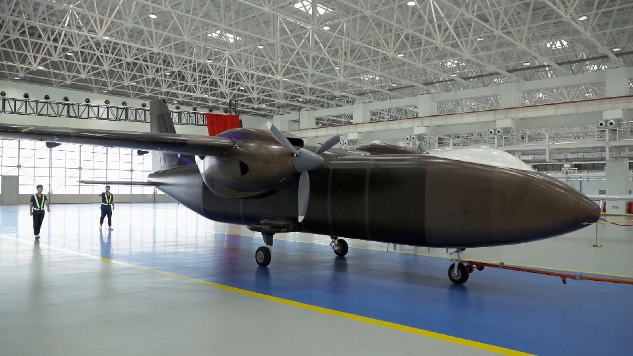 China's large, twin-engine transport drone completes maiden flight - CGTN