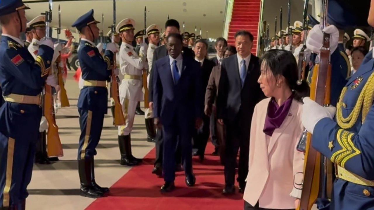 Equatorial Guinea's president arrives in Beijing for FOCAC summit ...