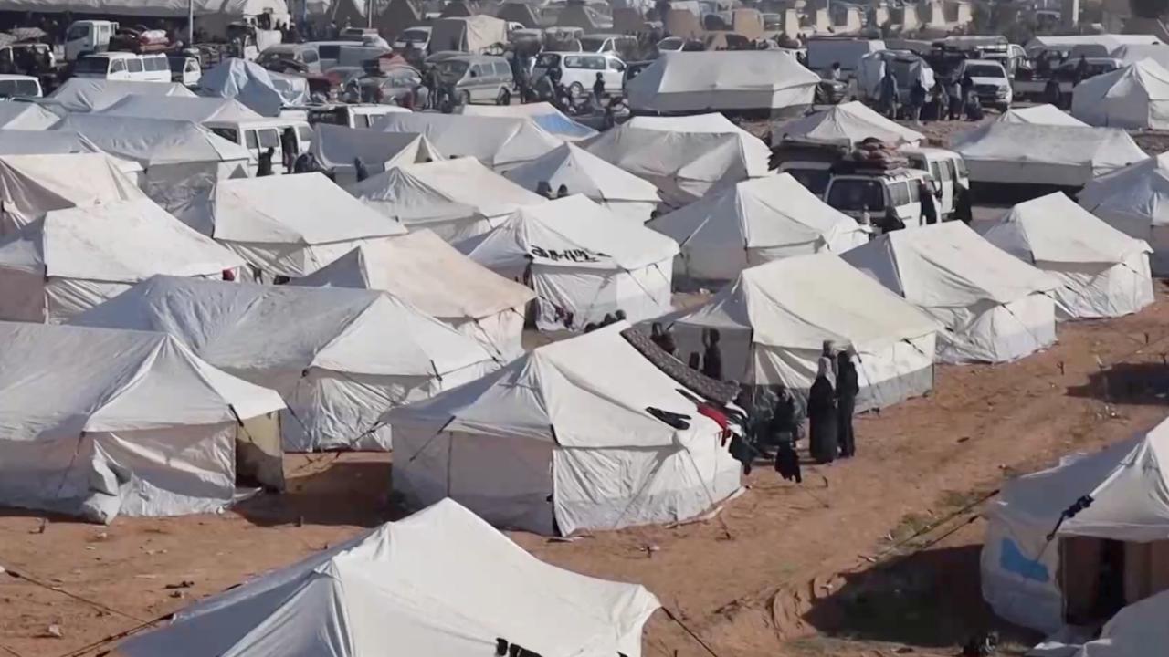 Displaced struggle to survive in Syria's cold winter - CGTN