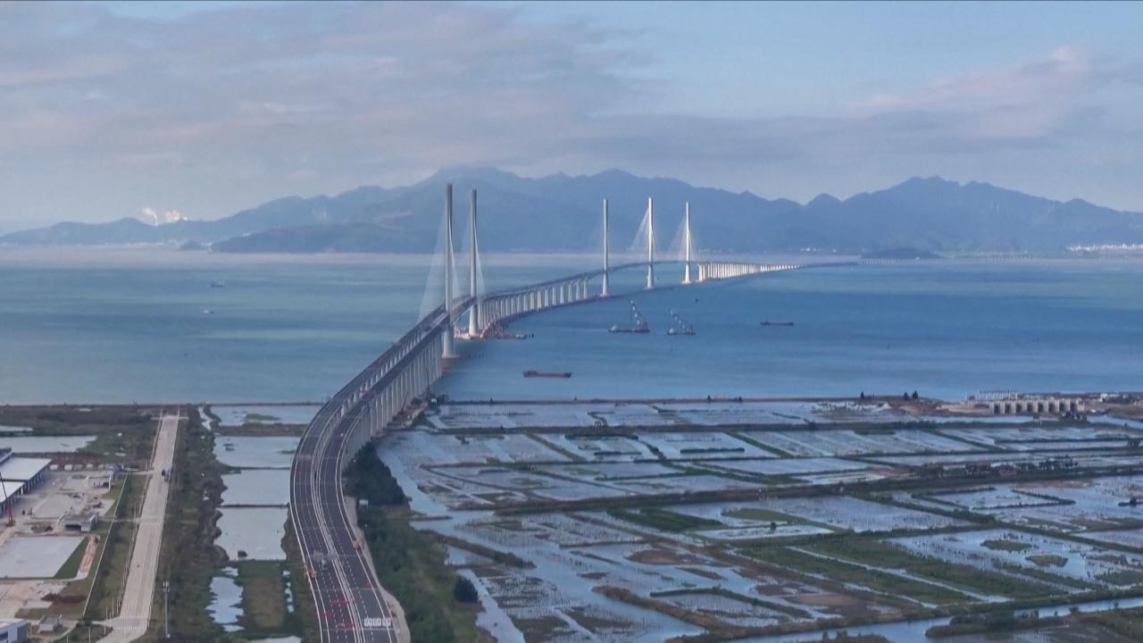 New sea channel bridge to be opened in South China's Greater Bay Area - CGTN