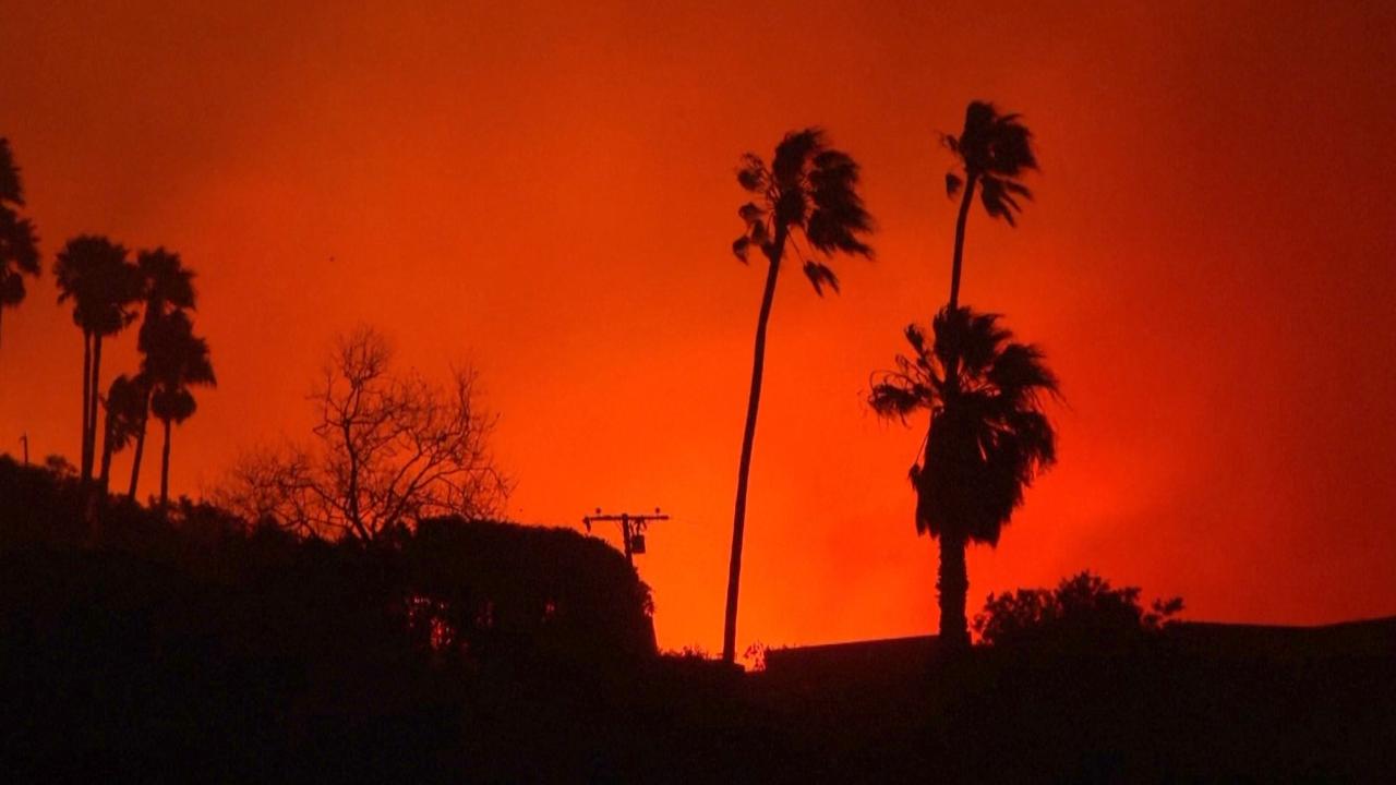 Wind-driven wildfire in Malibu, California forces residents to flee - CGTN