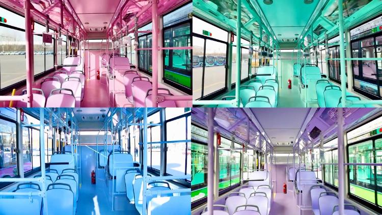 Macaron-colored buses brighten city in N China's Linfen - CGTN