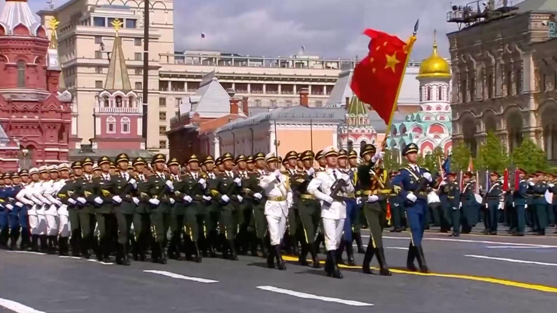 PLA Guard of Honor attends Russian Victory Day parade - CGTN