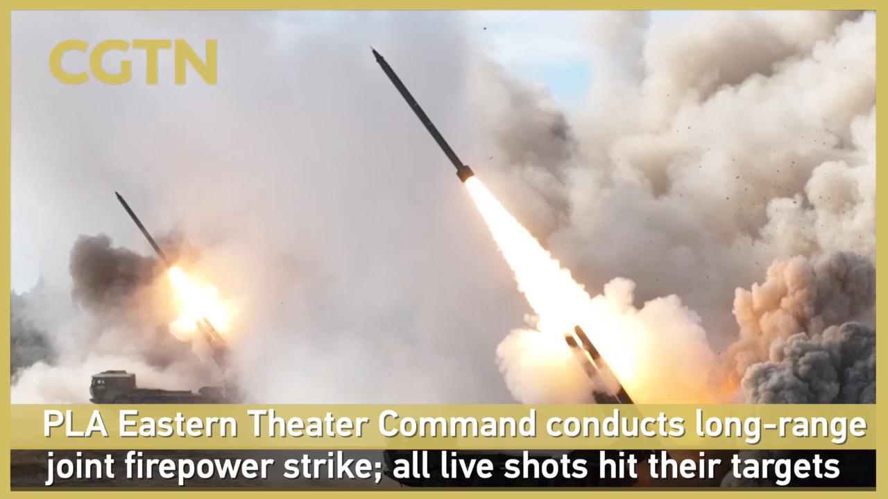 PLA Eastern Theater Command conducts long-range joint firepower strike ...