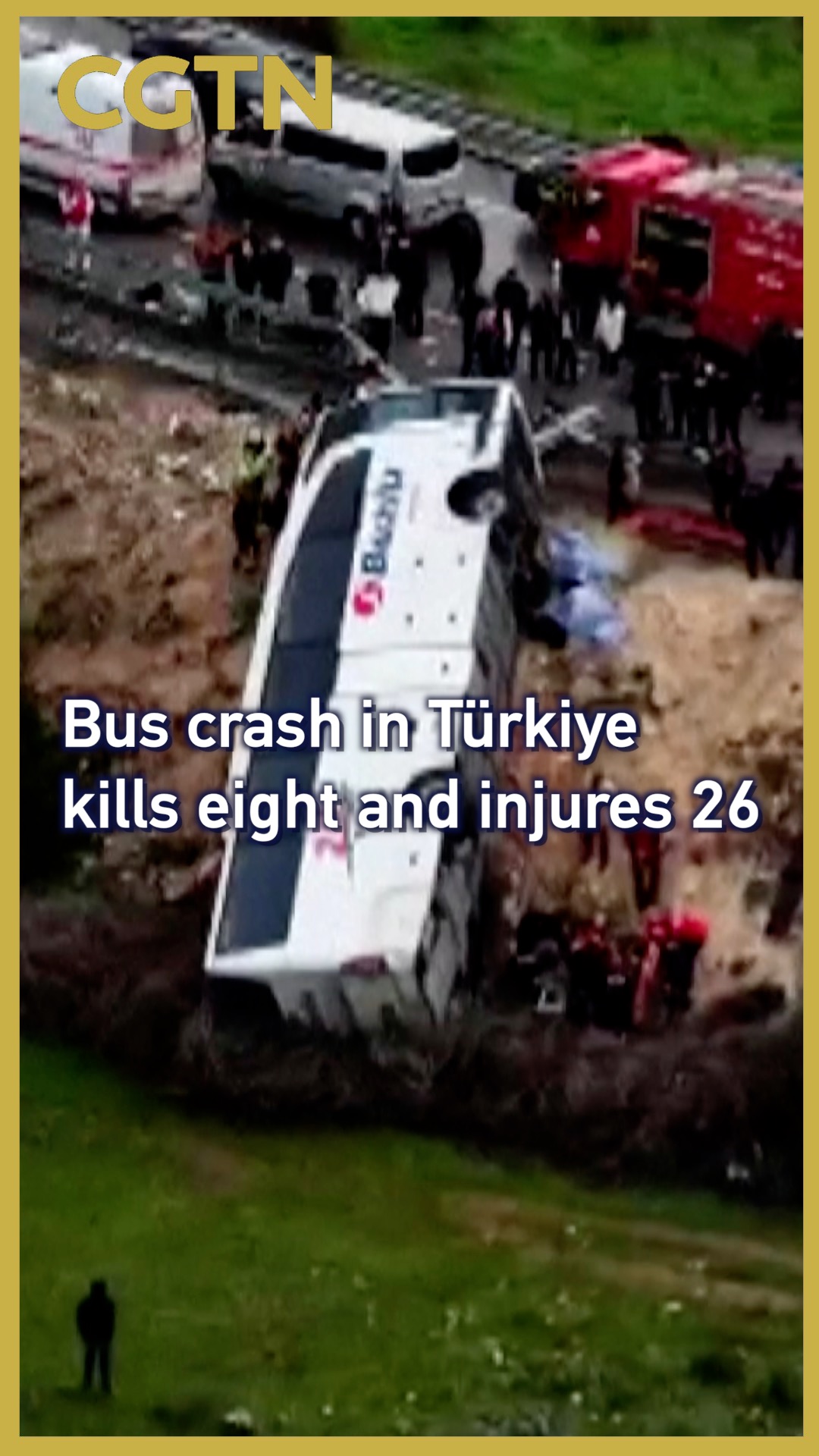 Bus crash in Türkiye kills eight and injures 26 - CGTN