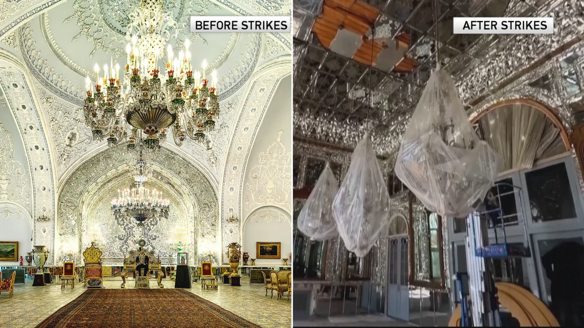 UNESCO World Heritage site of Golestan Palace partly destroyed - CGTN