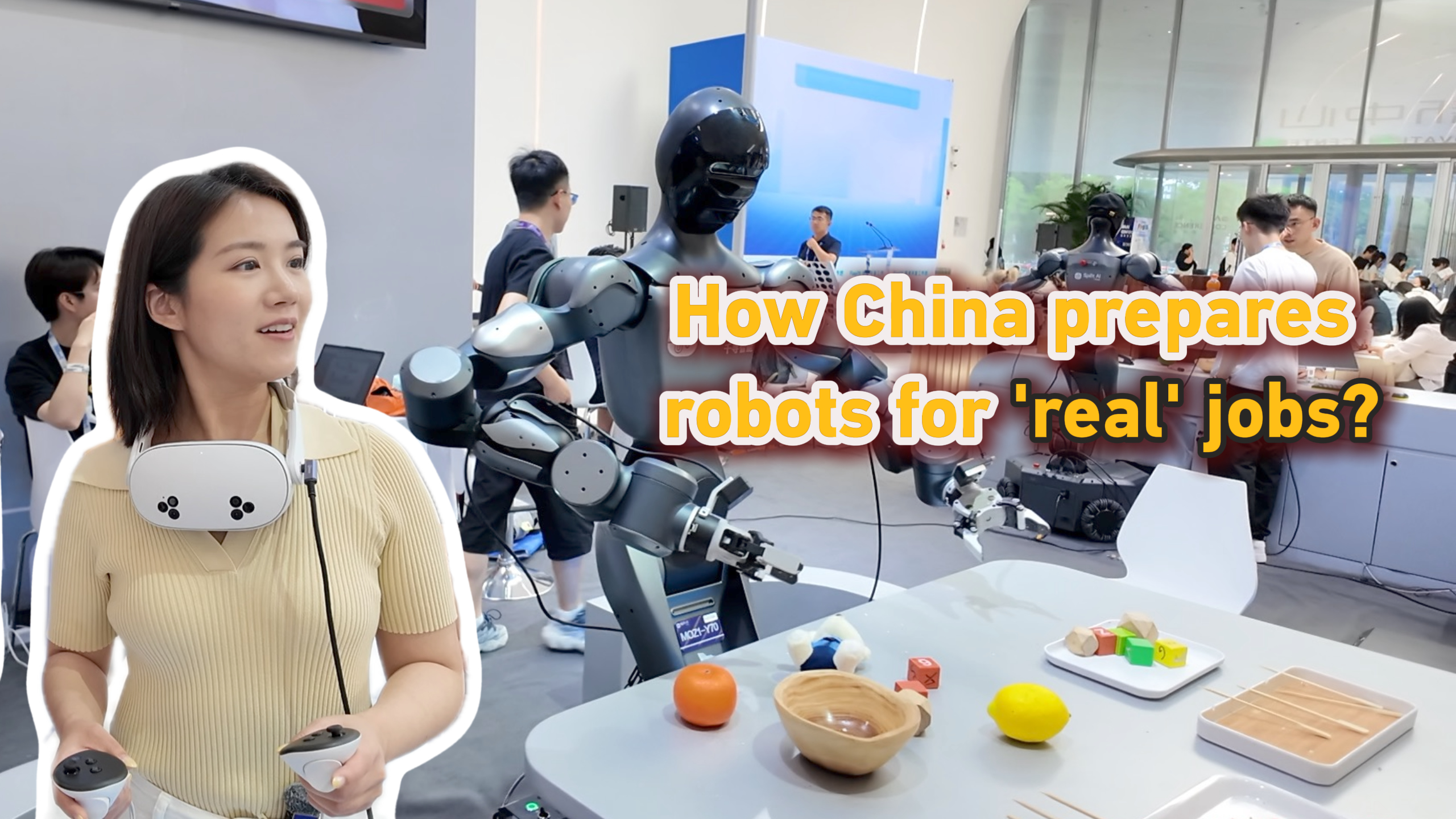 China pushes humanoid robots from demonstrations to real-world jobs - CGTN