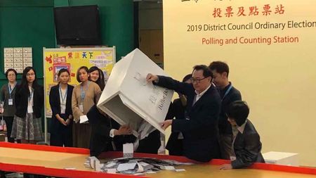 HK Electoral Affairs Commission opens ballot boxes - CGTN