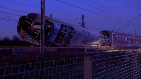 Two killed as high-speed train derails near Milan - CGTN