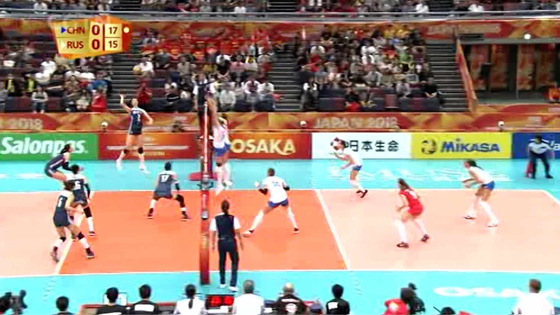 China Beat Russia 3 1 At Fivb Volleyball Womens World Championship Cgtn