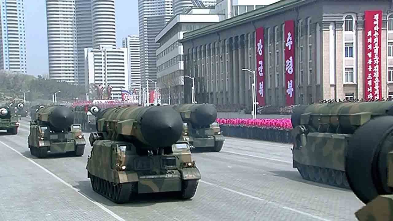 DPRK kicks off military parade to celebrate ‘Day of the Sun’ - CGTN