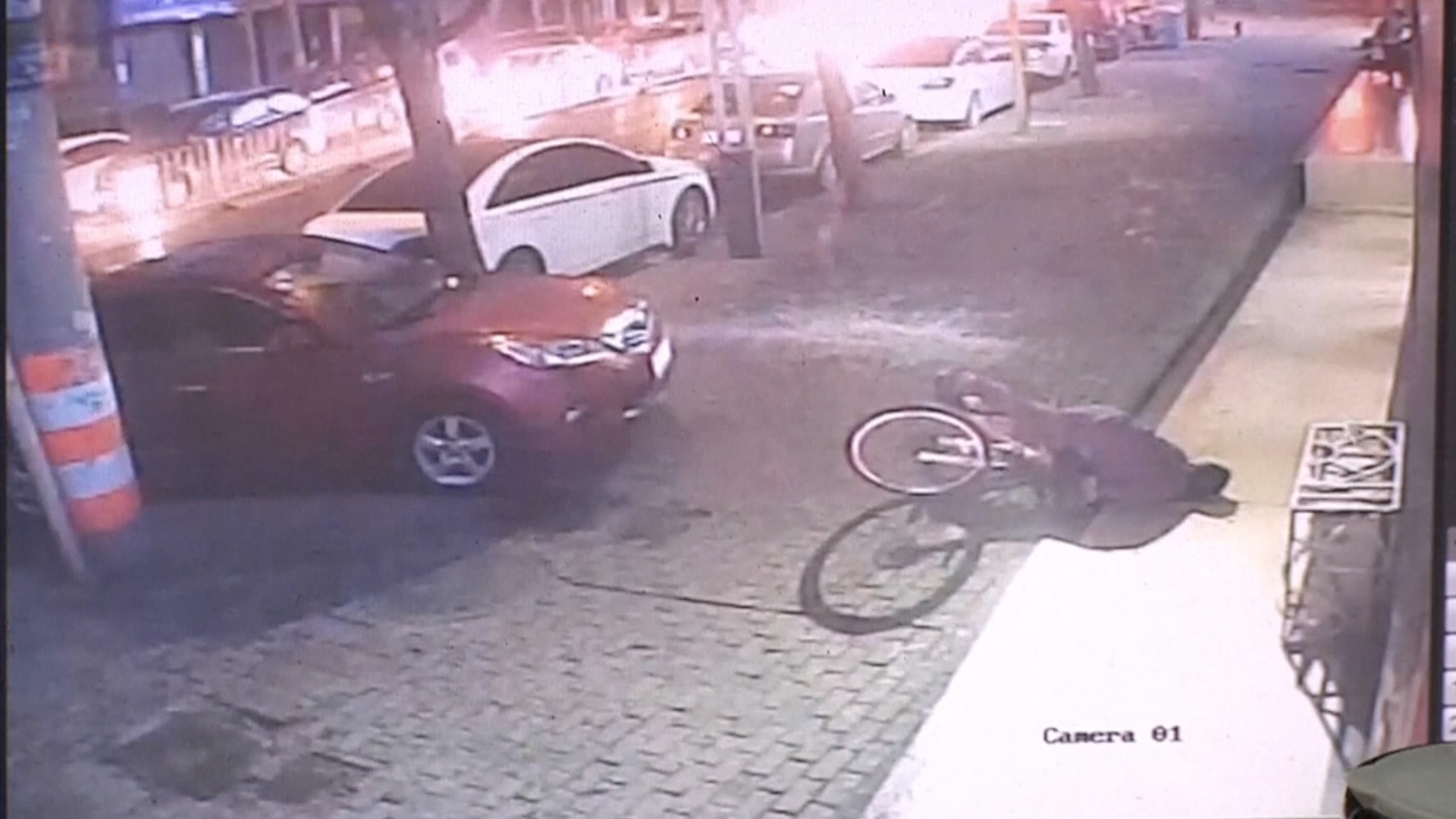 Caught on camera: Man goes into coma after being struck by falling ...