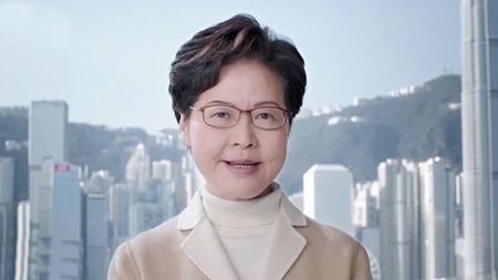 Lam calls for joint efforts to move forward during visit to HK police ...