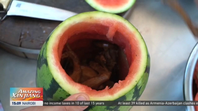 Mouthwatering Bites: Xinjiang cuisine: Watermelon roast pigeon - CGTN