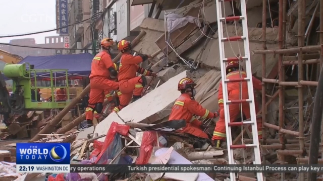 China Building Collapse: 7 pulled from wreckage in Changsha, dozens ...