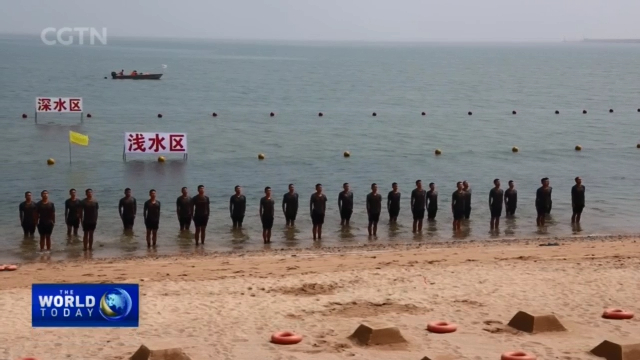 PLA Training Season: Chinese soldiers taking part in at-sea military ...