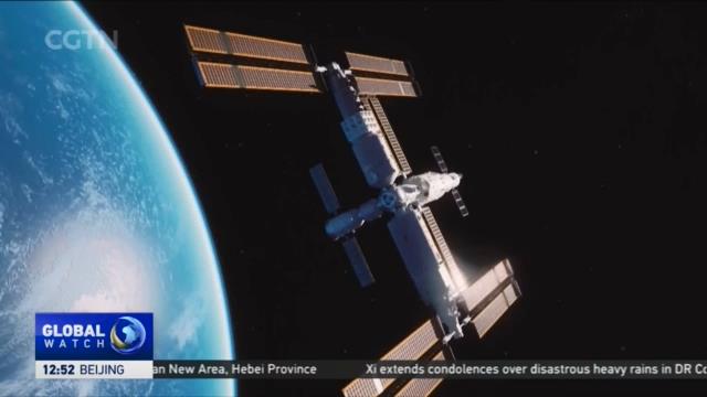 China Space Station: Tianzhou-6 cargo ship docks with Tianhe core ...