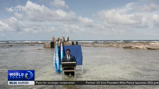 Climate Change: Rising sea levels threaten Tuvalu's existence - CGTN