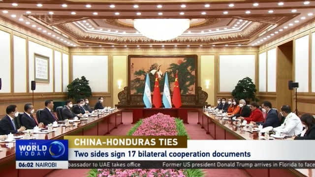 China Honduras Ties: Two sides sign 17 bilateral cooperation documents - CGTN
