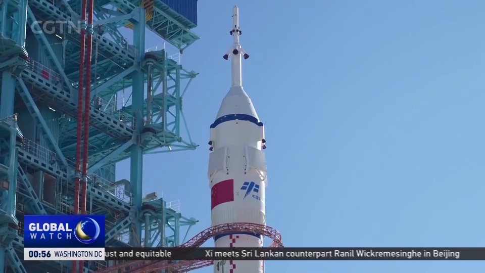 Shenzhou-17 Mission: Long March-2F rocket and Shenzhou-17 spacecraft ...