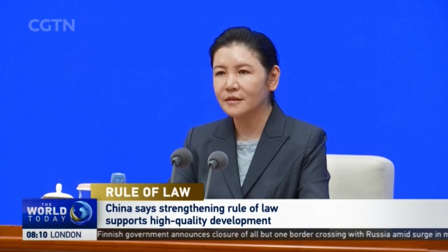 Rule of Law: China says strengthening rule of law supports high-quality ...