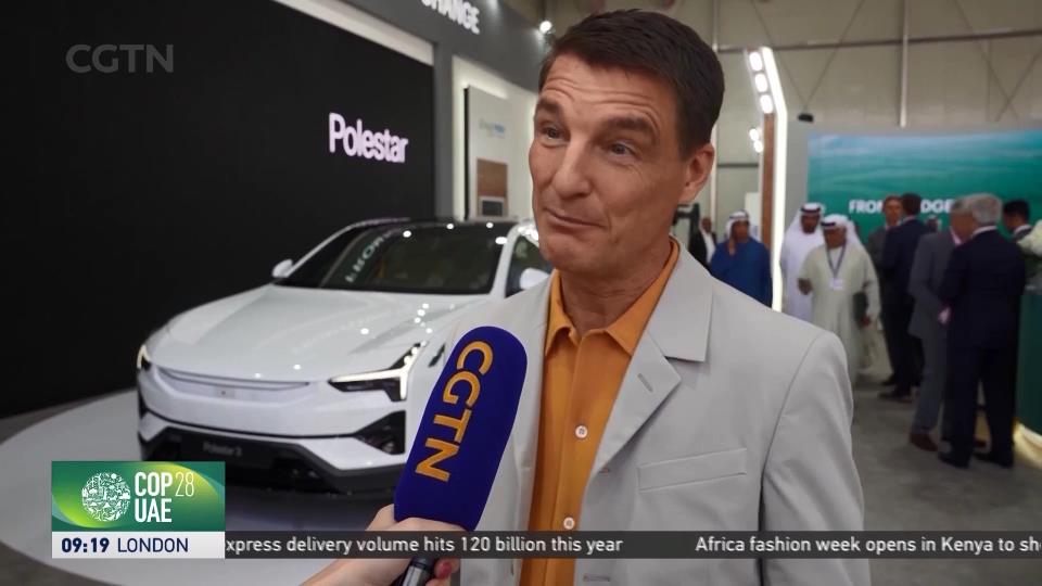 COP28 Summit: CEO of Swedish EV maker hails China's electric mobility ...