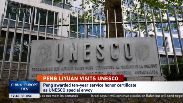 Peng Liyuan Visits UNESCO: Peng awarded ten-year service honor ...