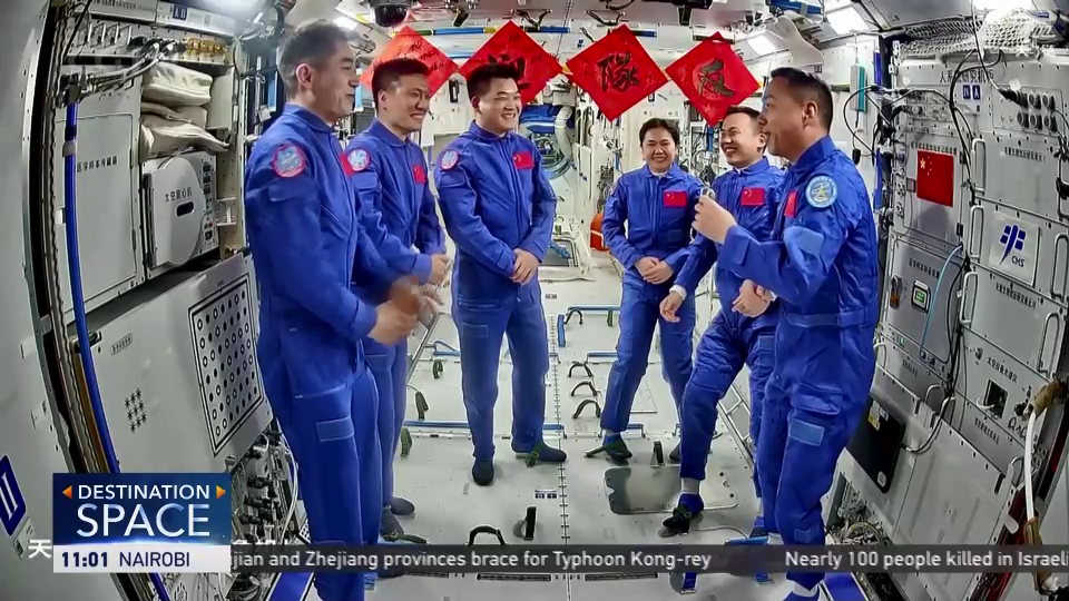 Shenzhou-19 Mission: Crew arrive at Tiangong Space Station, meet with Shenzhou-18 taikonaut trio ...