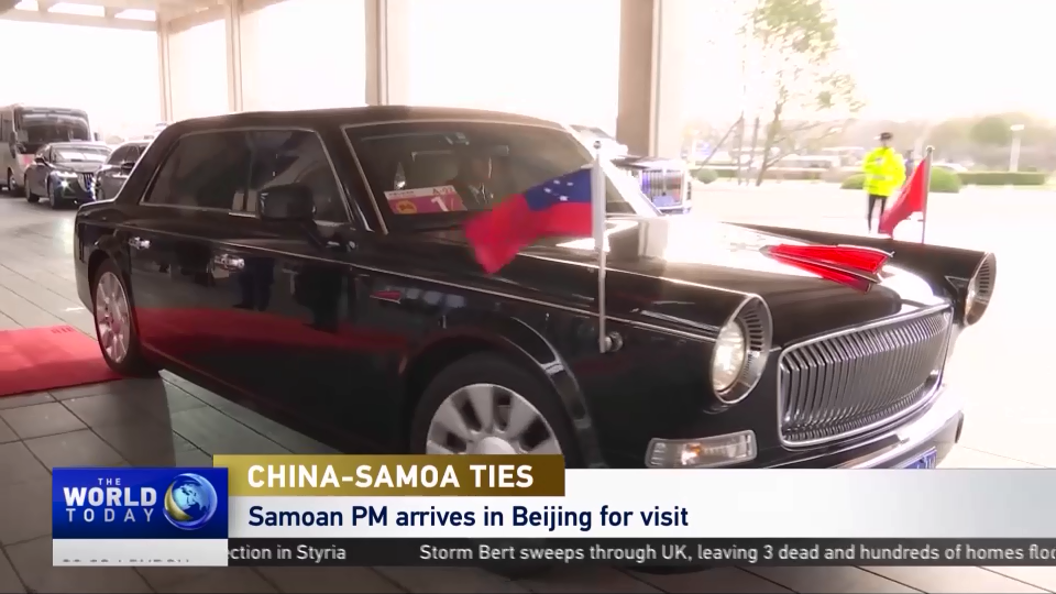 China-Samoa Ties: Samoan PM arrives in Beijing for visit - CGTN